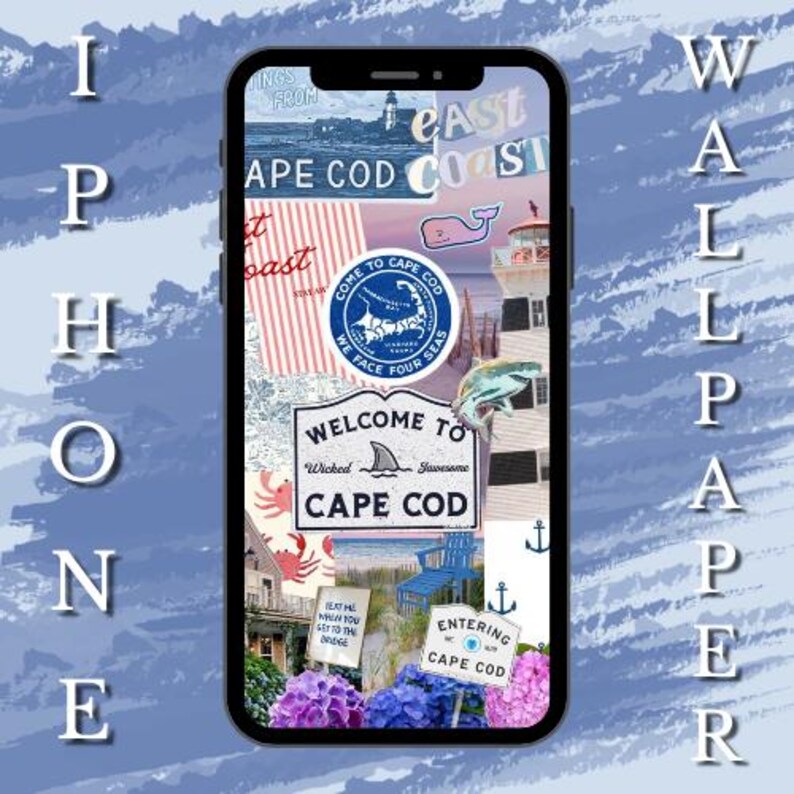 Cape Cod Beach Collage Wallpaper - Etsy