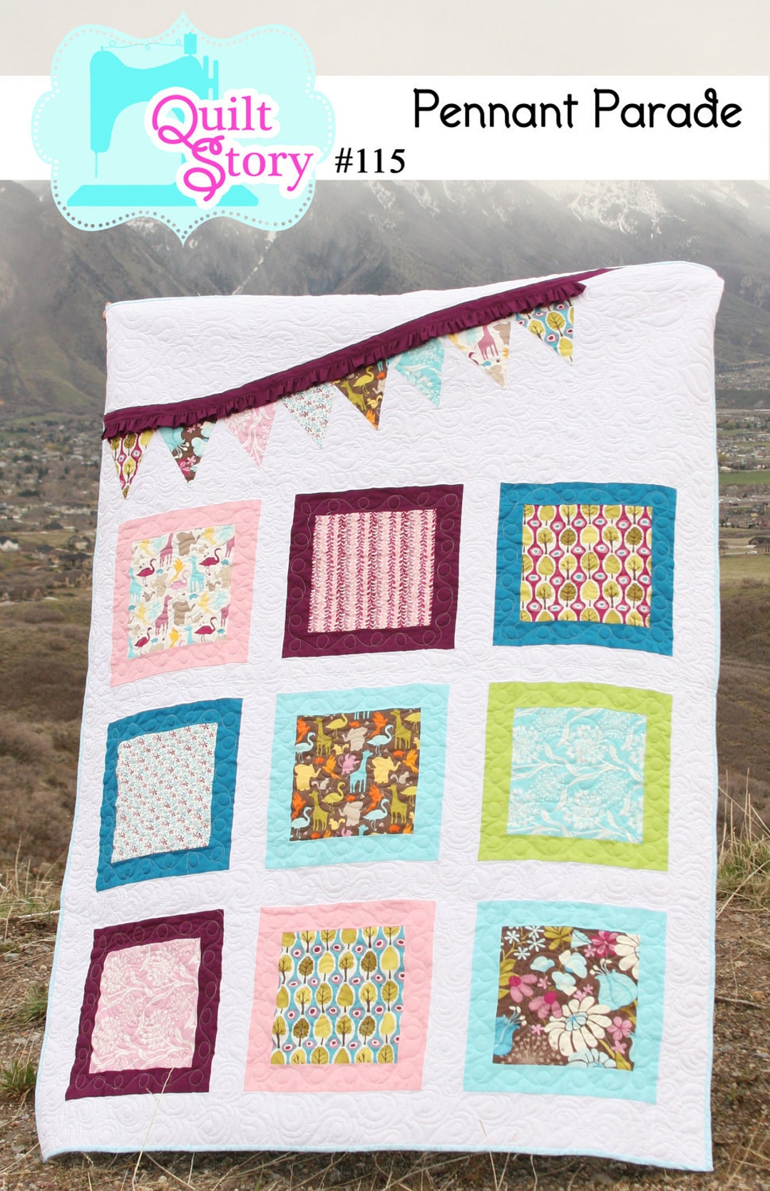 Pennant Parade PDF Quilt Pattern - Etsy