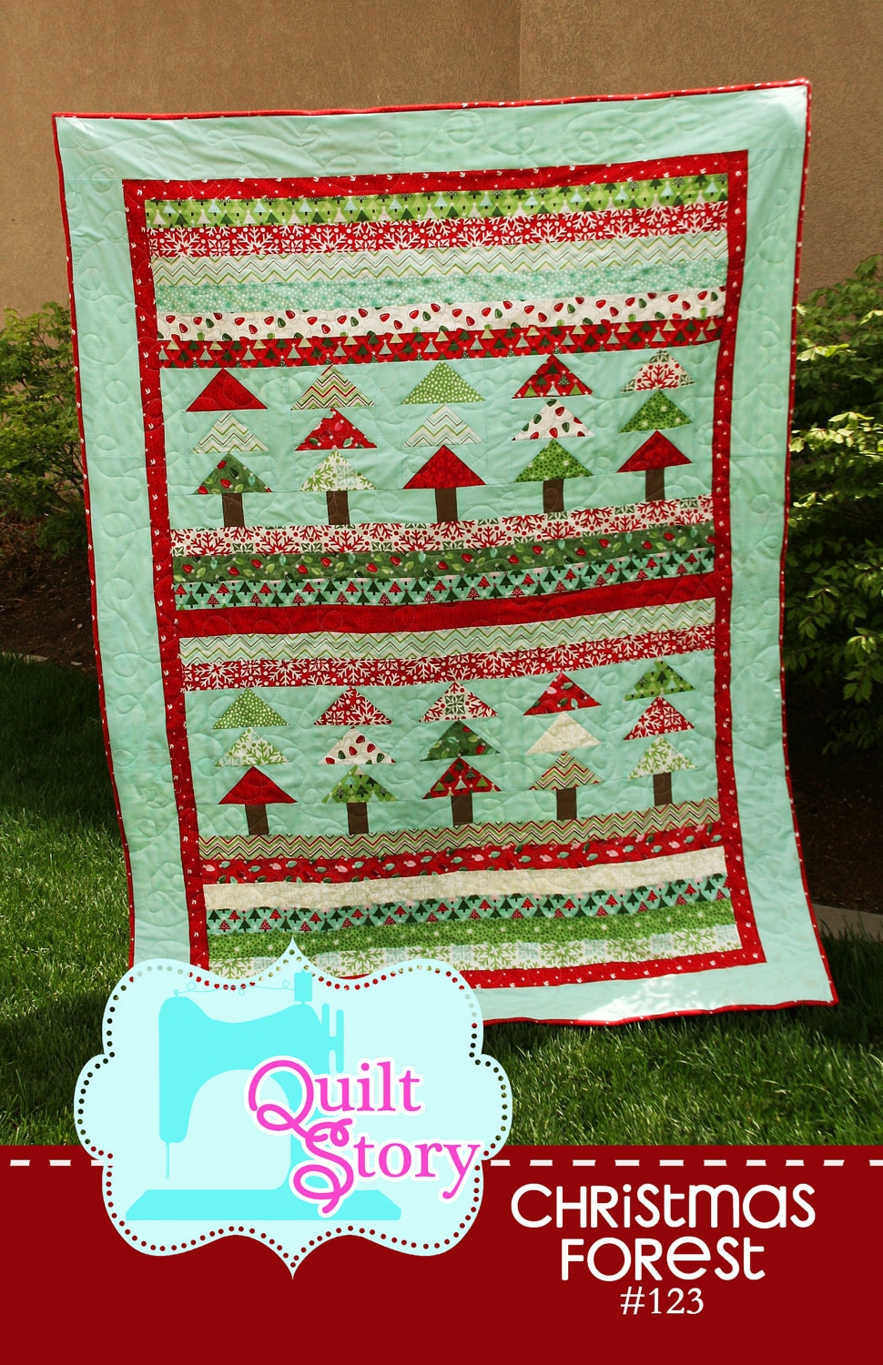 PDF Quilt Pattern / Modern/ Easy / Christmas Forest - Etsy