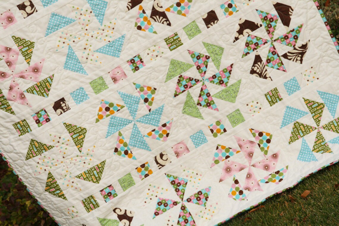 Quilt Pattern PDF Modern Simple Traditional Block "gaggle of Geese" - Etsy