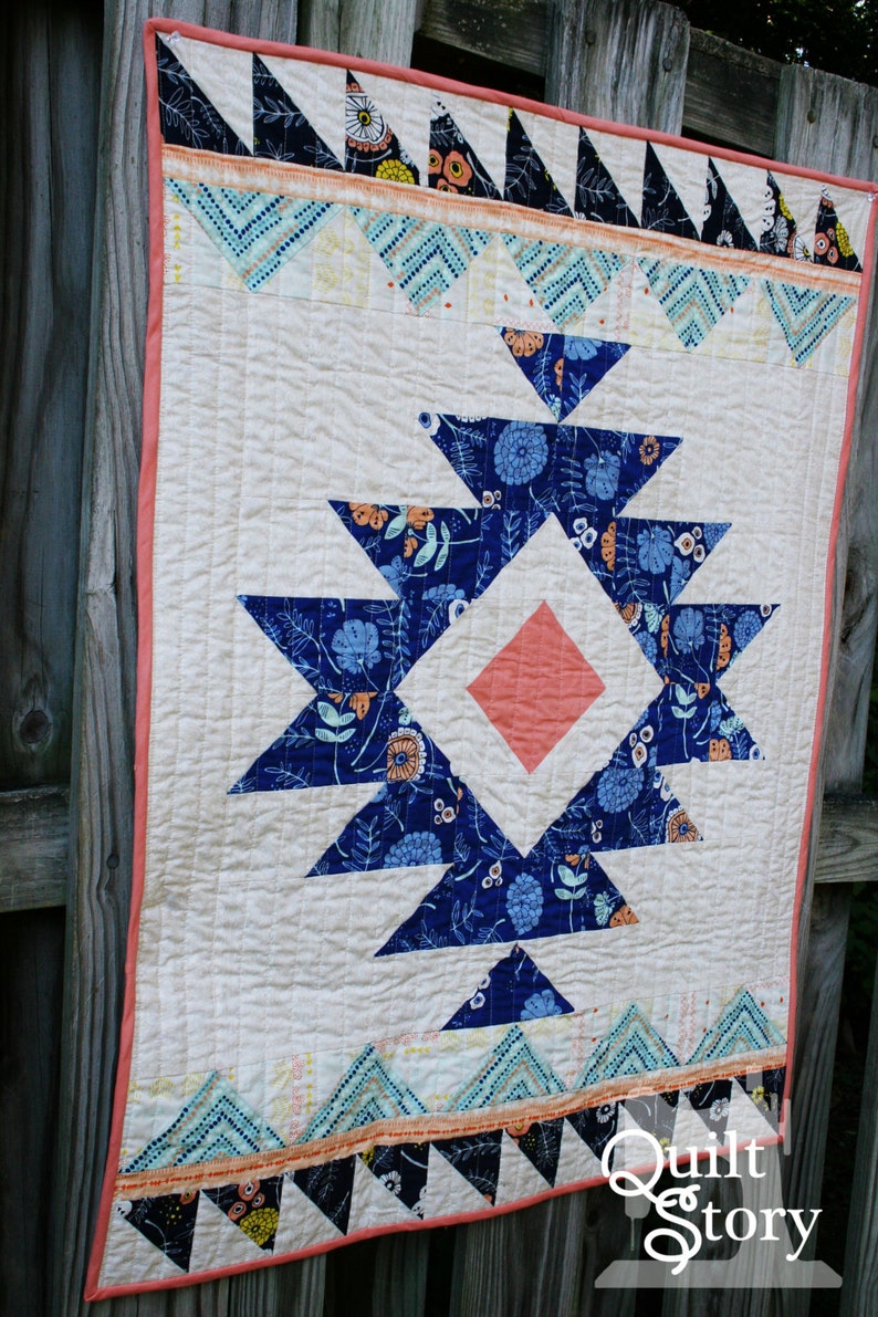 PDF Quilt Pattern Modern Quilt Aztec Quilt Pattern: Urban Aztec Instant ...