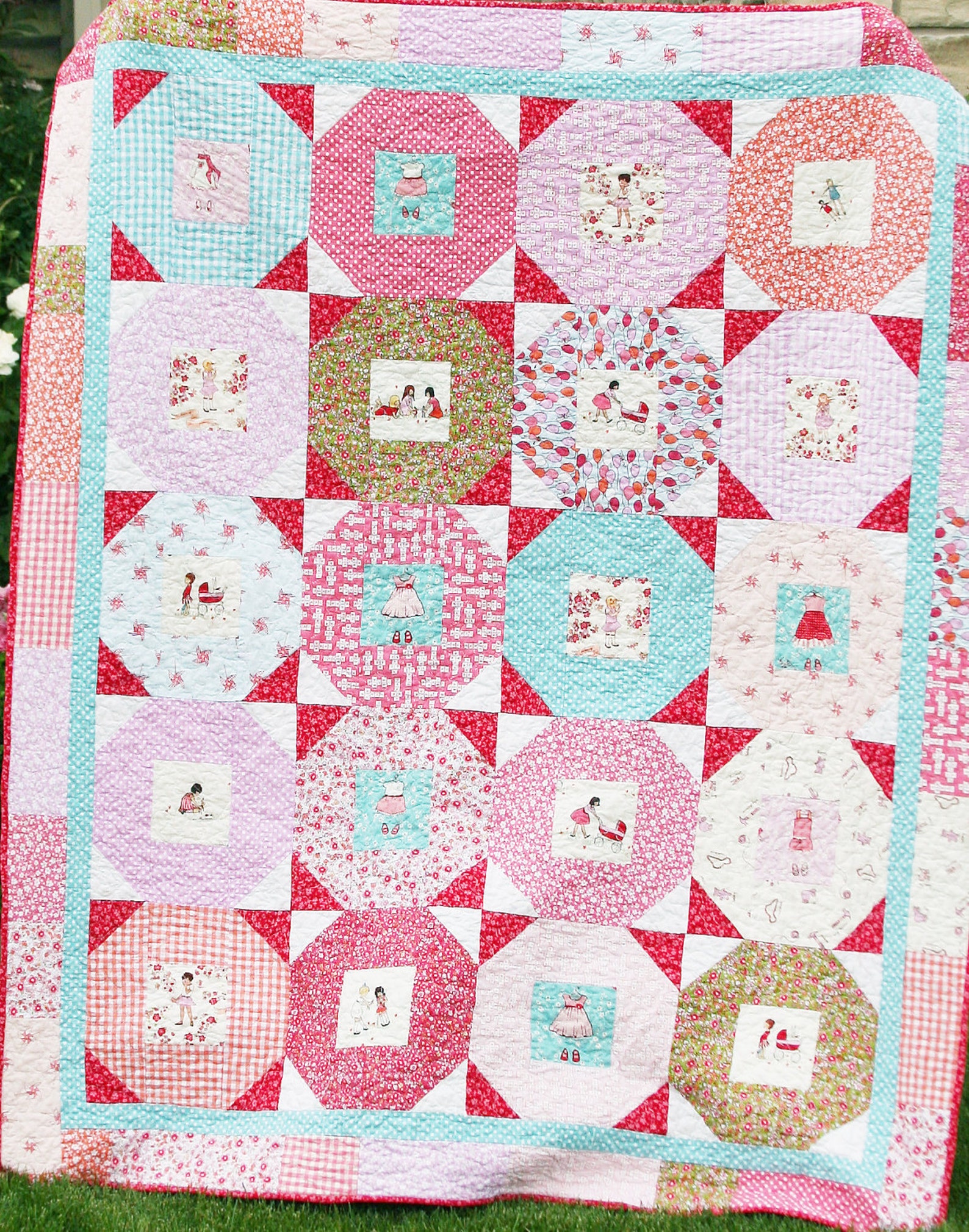 Quilt Pattern PDF Girl Easy Simple Lap Sewing Sarah Jane - Etsy
