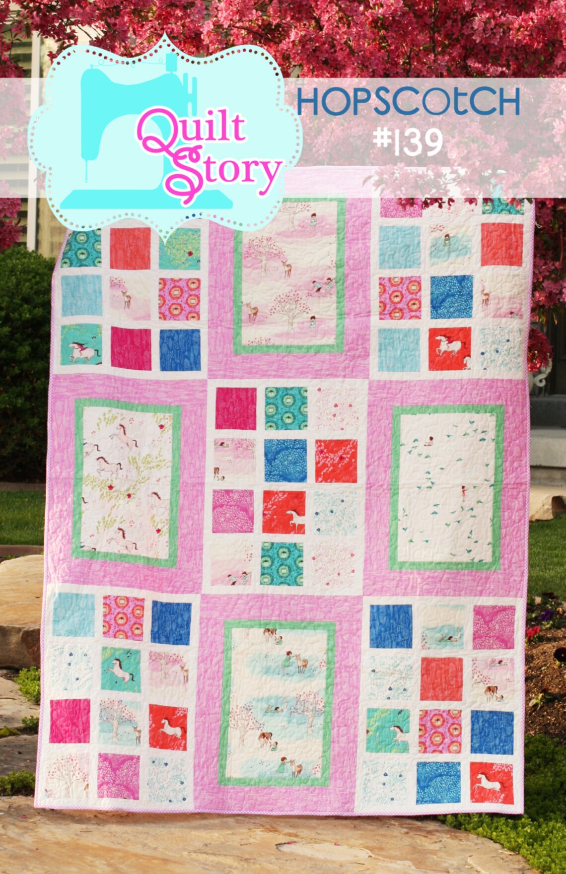 Beginner PDF Pattern Instant Download Easy Quilt Pattern Lap Quilt Fat ...