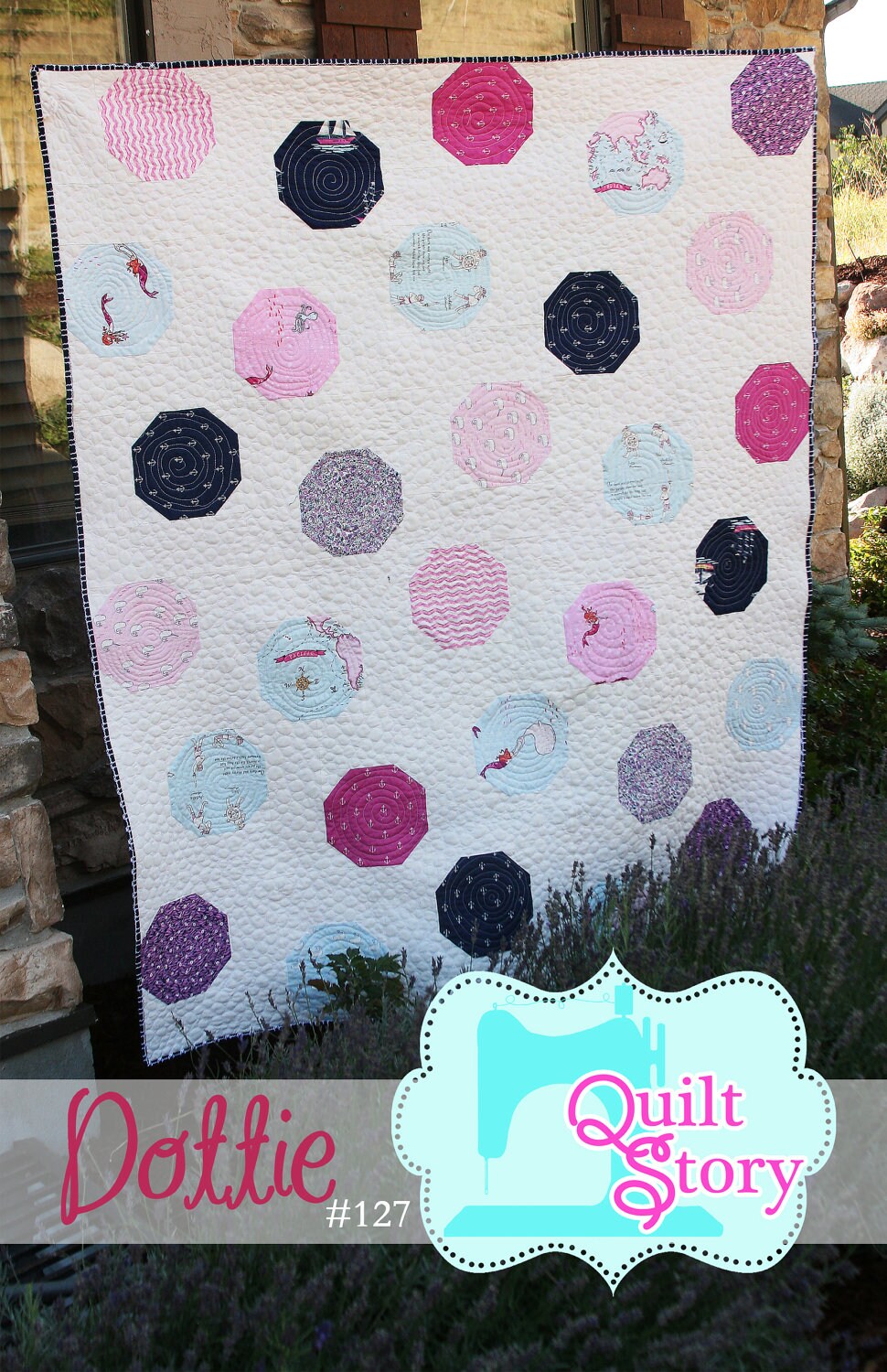 Modern PDF Quilt Pattern "dottie" Simple Throw Size Quilt Pattern - Etsy