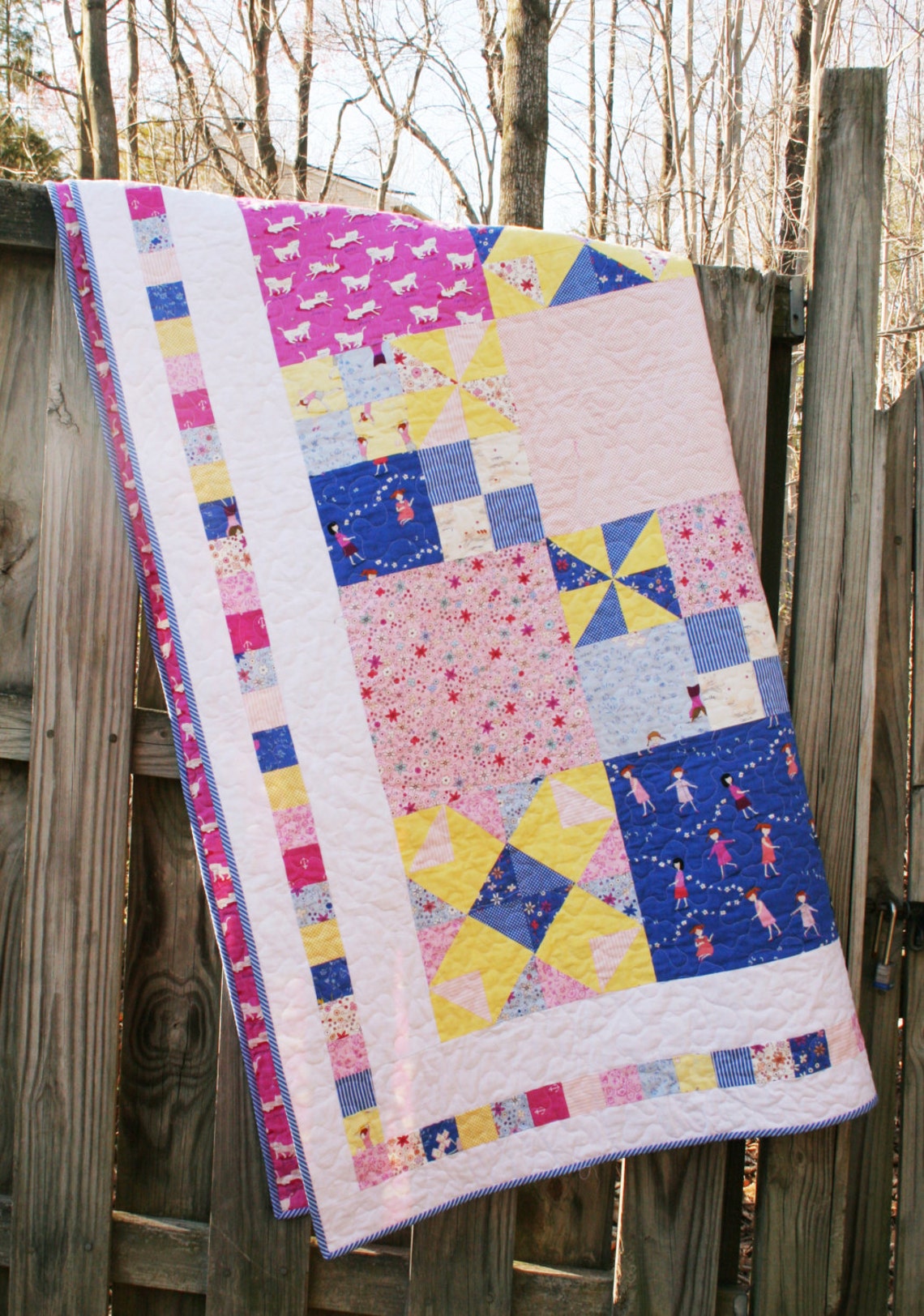 Hello Pretty Modern and Easy Patchwork Quilt Pattern - Etsy