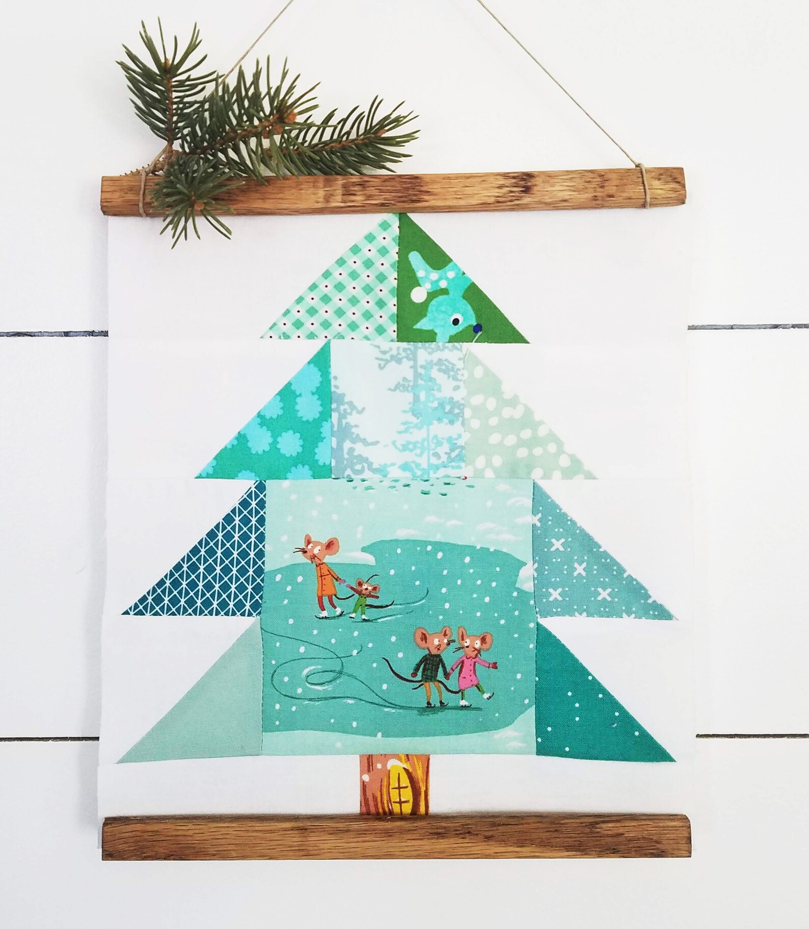 Christmas Tree Quilt Pattern Instant Download PDF Pattern Pine Tree - Etsy