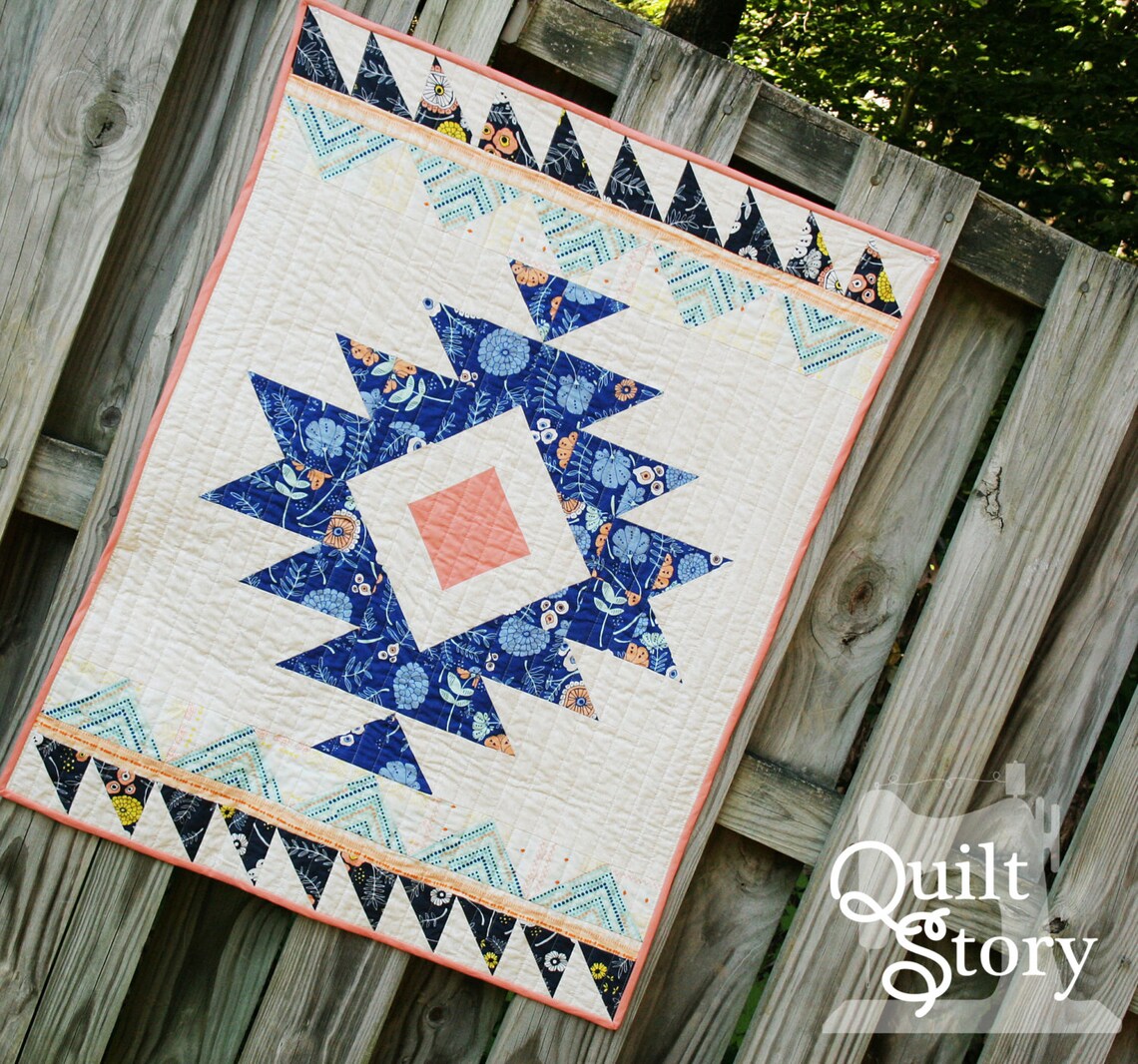 PDF Quilt Pattern Modern Quilt Aztec Quilt Pattern: Urban Aztec Instant ...