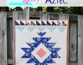 Aztec Quilt PATTERN queen - Etsy