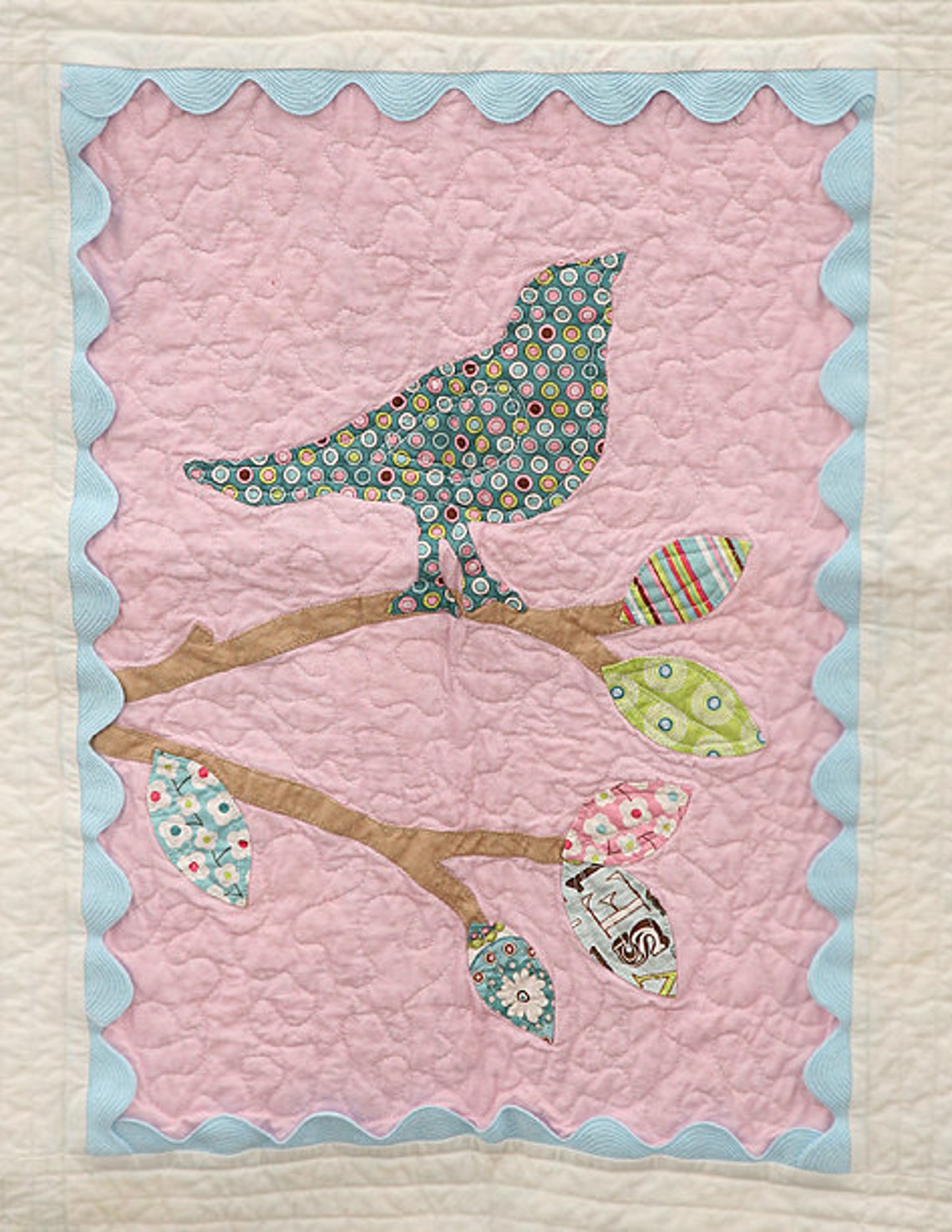 Quilt Pattern PDF Bird Easy Applique Modern Simple Baby Patterns Mod ...