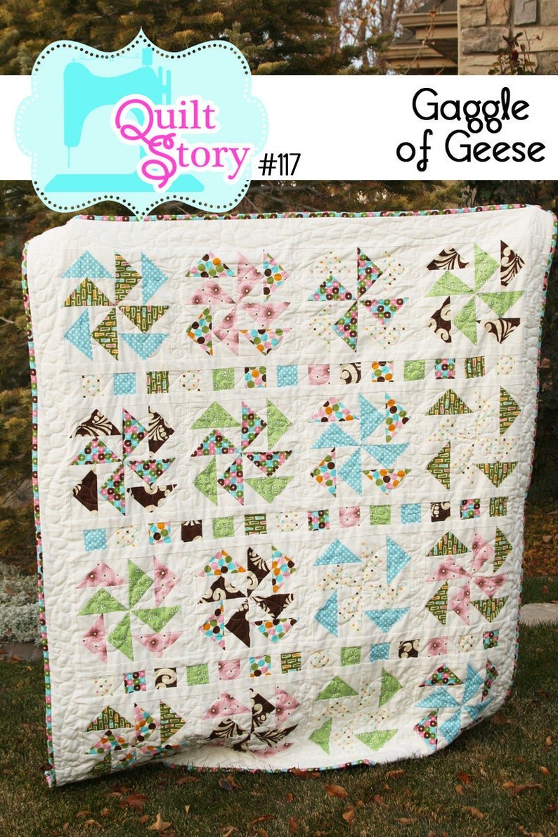 Quilt Pattern PDF Modern Simple Traditional Block "gaggle of Geese" - Etsy