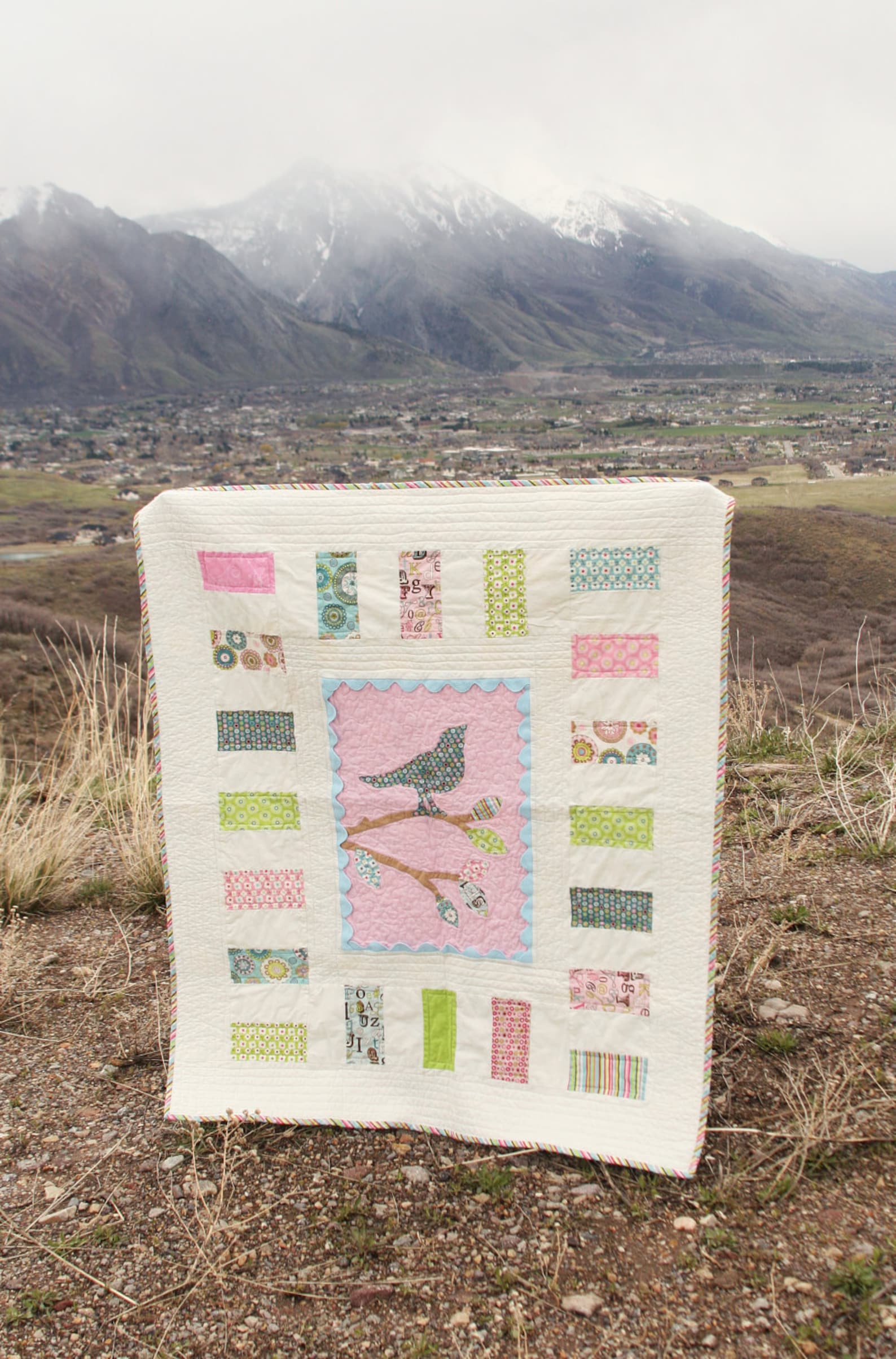 Quilt Pattern PDF Bird Easy Applique Modern Simple Baby Patterns Mod ...