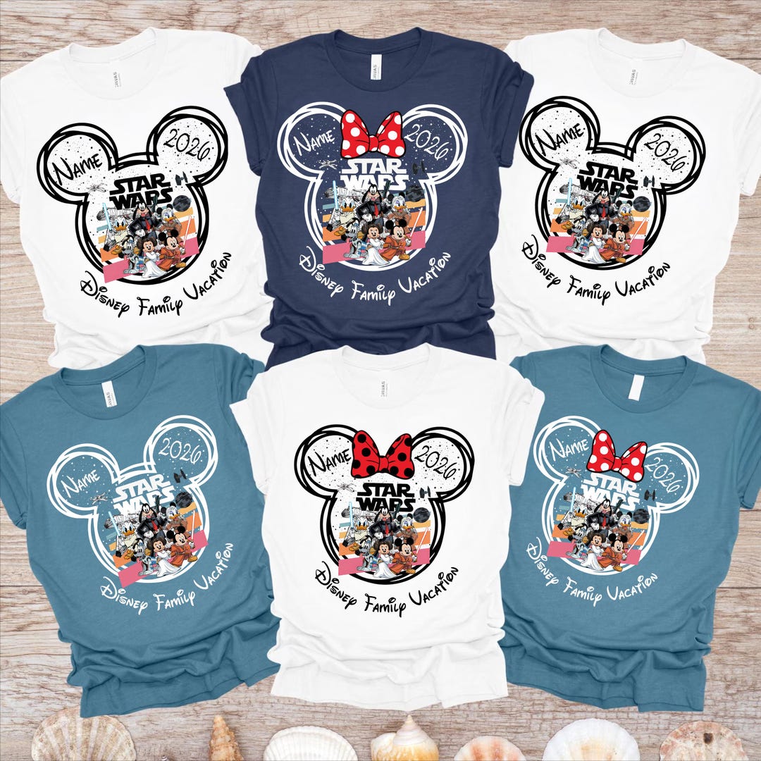 Custom Disney Star Wars 2026 Trip Shirts, Disney Star Wars Mickey Ear ...