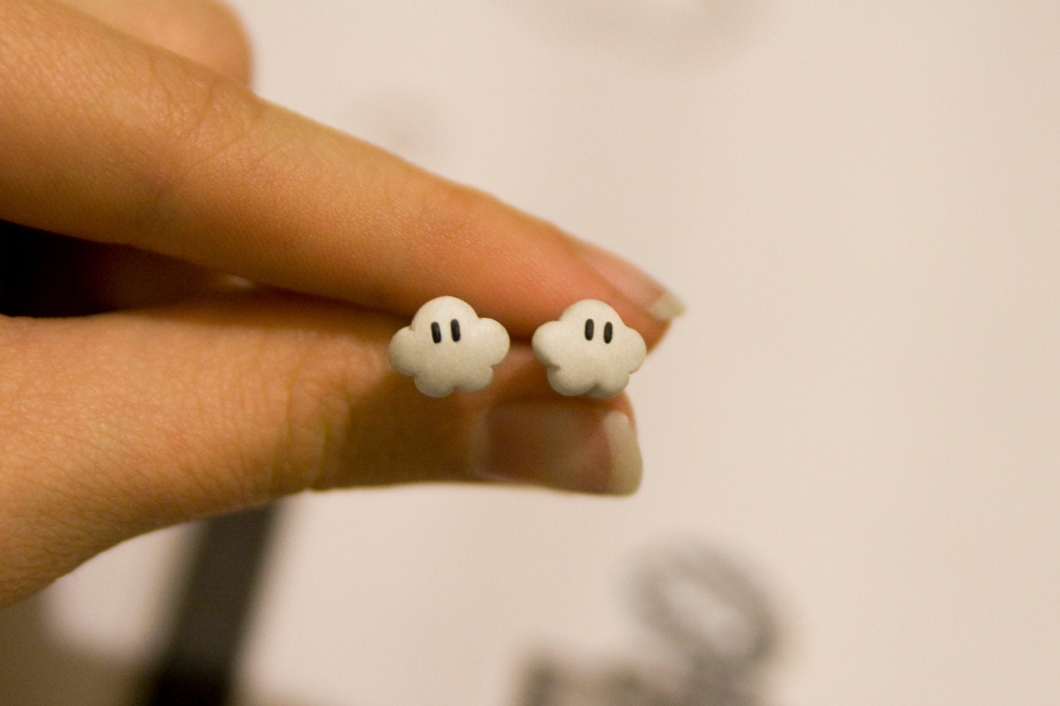 Nintendo Mario Cloud Earrings - Etsy