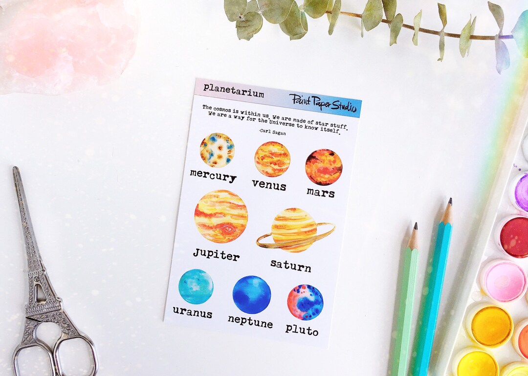 Planetarium Sticker Sheet - Etsy