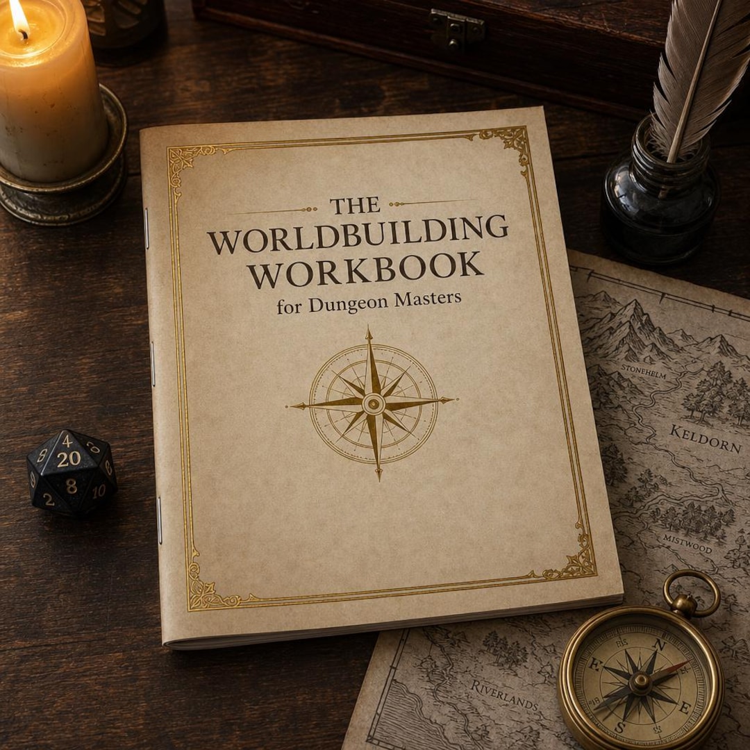 Dnd Worldbuilding Workbook Printable - 94 Page DM Campaign Planner 5e ...