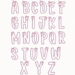 Lace Applique Embroidery Font, A-Z Lace BX Font, 5 Sizes, BX Font ...