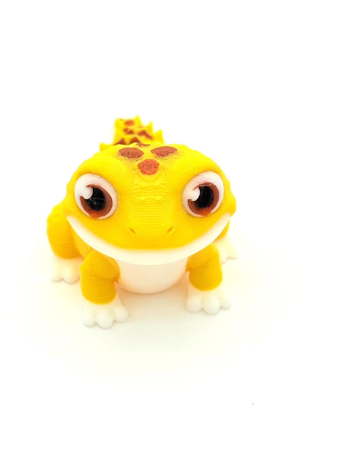 Large Articulated Gecko 3D Printed | Flexible Fidget Lizard Toy | Cute ...