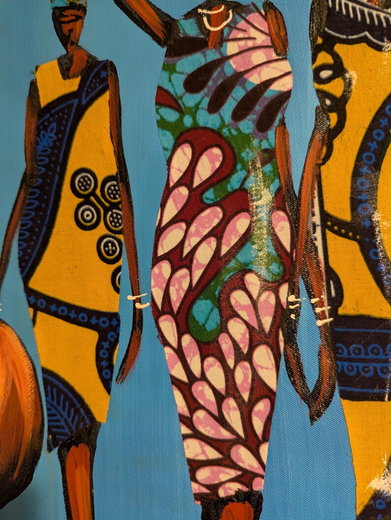 African Art-ghanian Black Artist | African Wall Art of of African Women ...