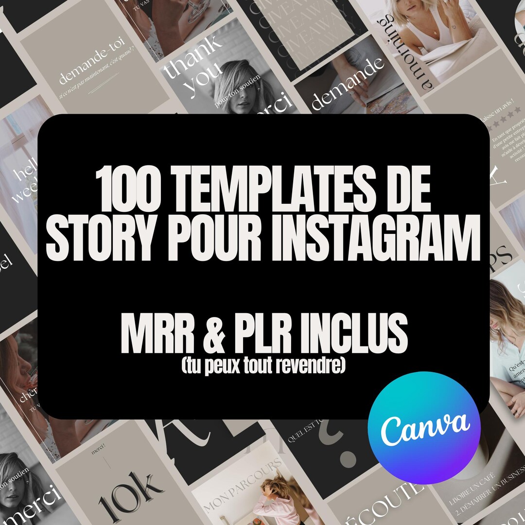 100 Instagram Stories by Canva | Instagram Story Templates in French ...