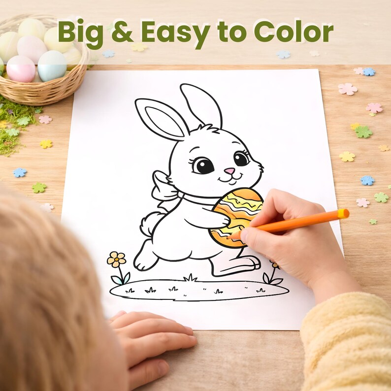 Easter Animals Coloring Pages | Cute Easter Coloring Printable for Kids ...