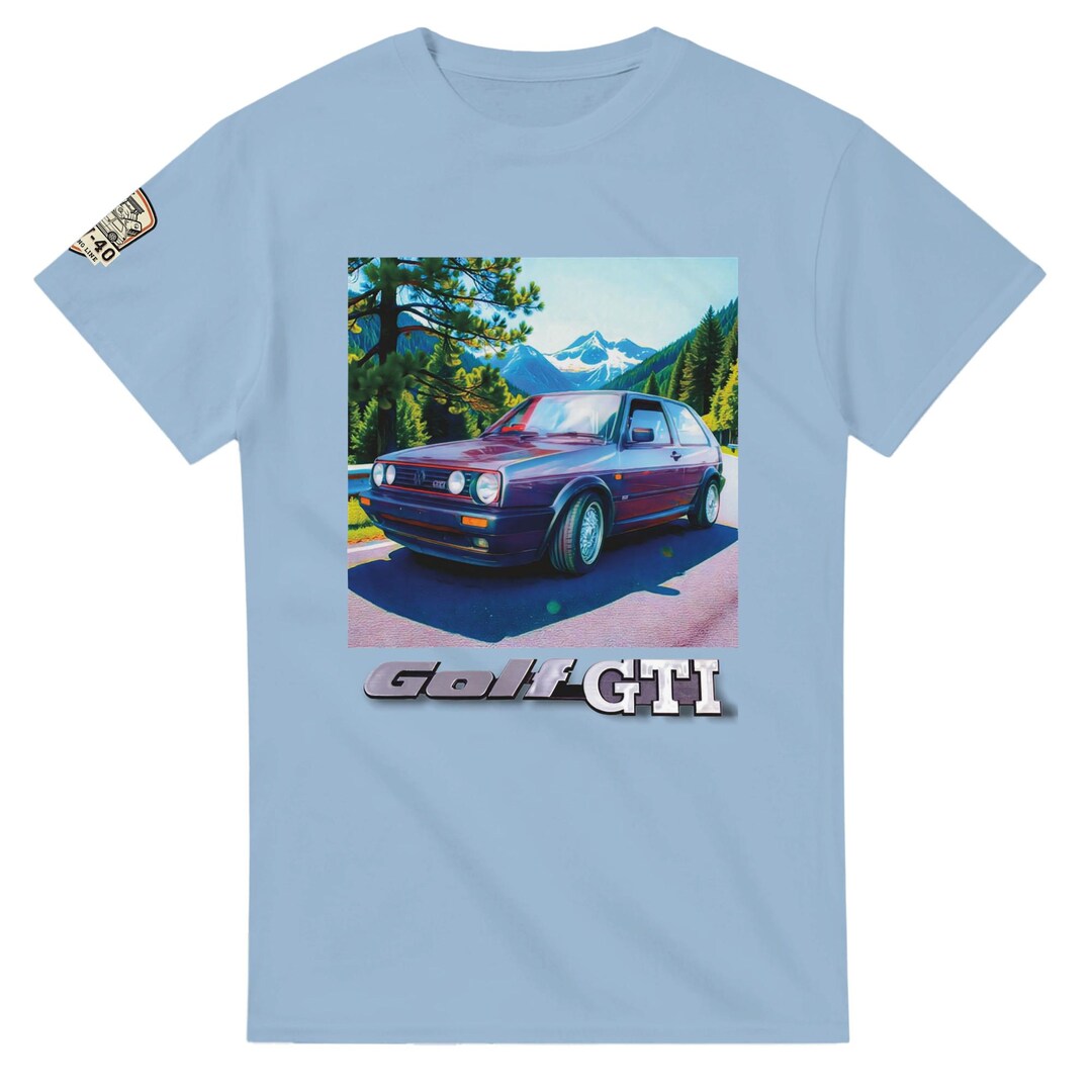 Retro 1980s Volkswagen Golf Gti T-shirt | Nostalgic Cotton Tee With ...