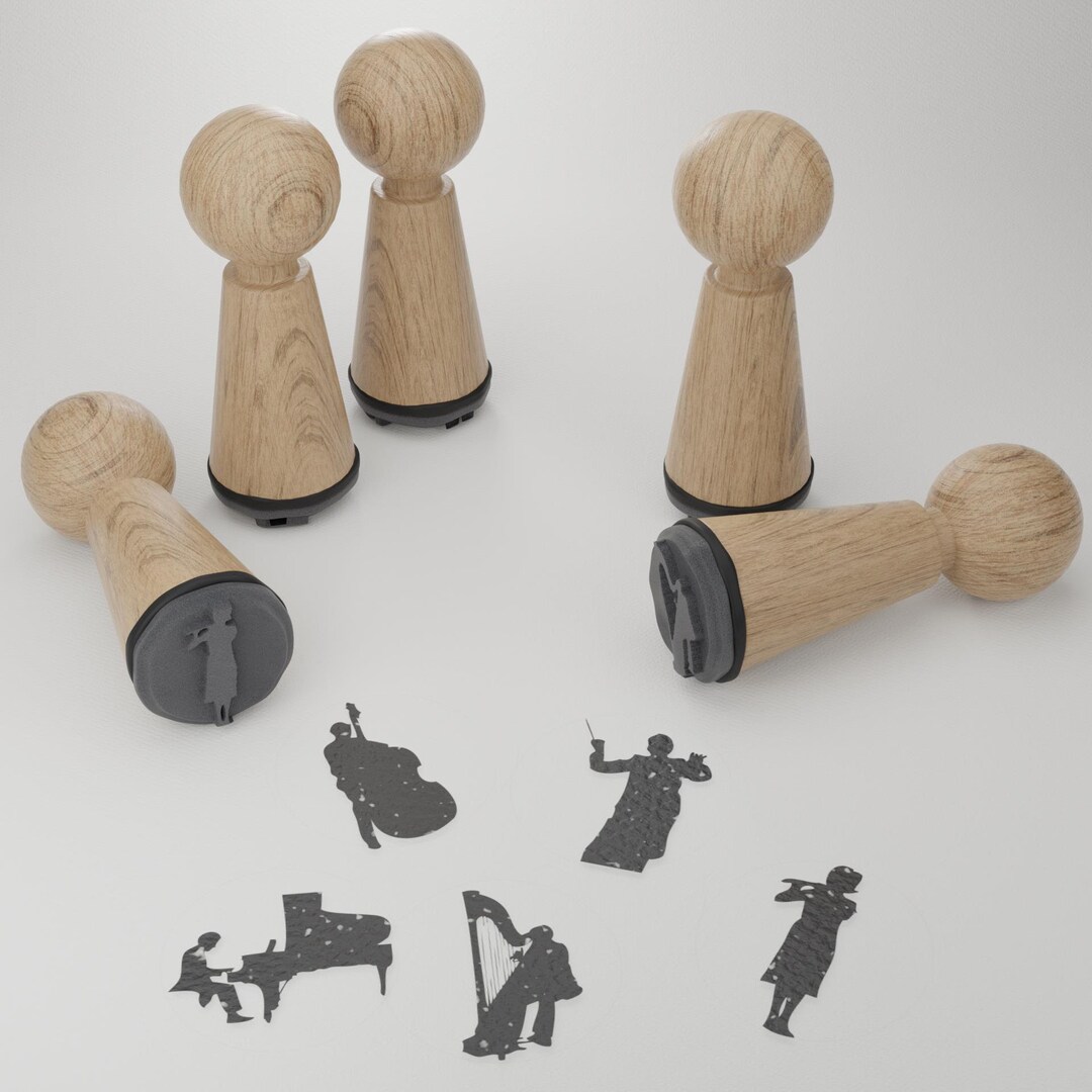 Orchestra Stamp Set - Musical Designs for Creative Minds - Perfect Gift ...