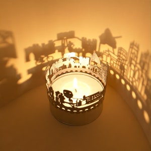 York Skyline Shadow Play - Beautiful Candle Attachment With Iconic ...