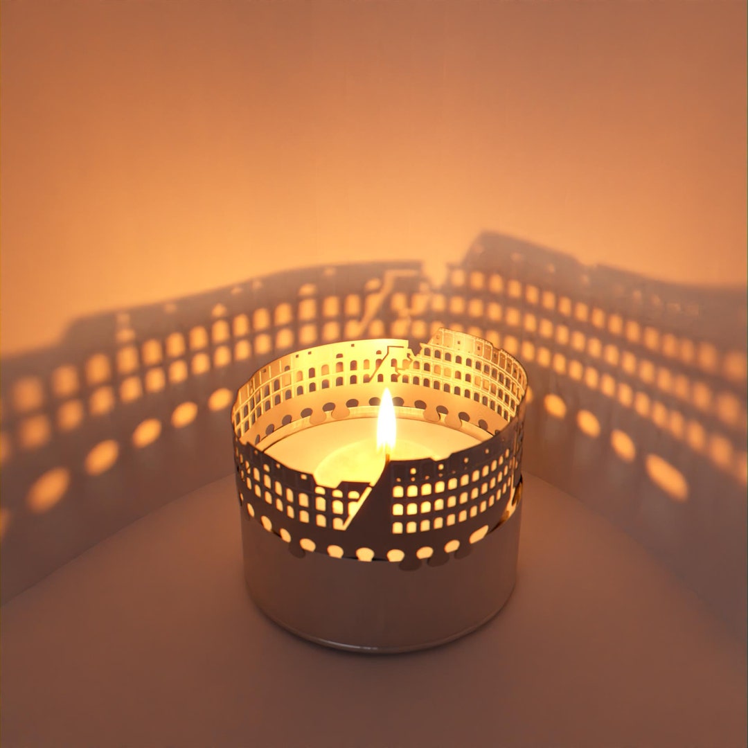 Colosseum Shadow Play – Stainless Steel Candle Attachment, Rome ...