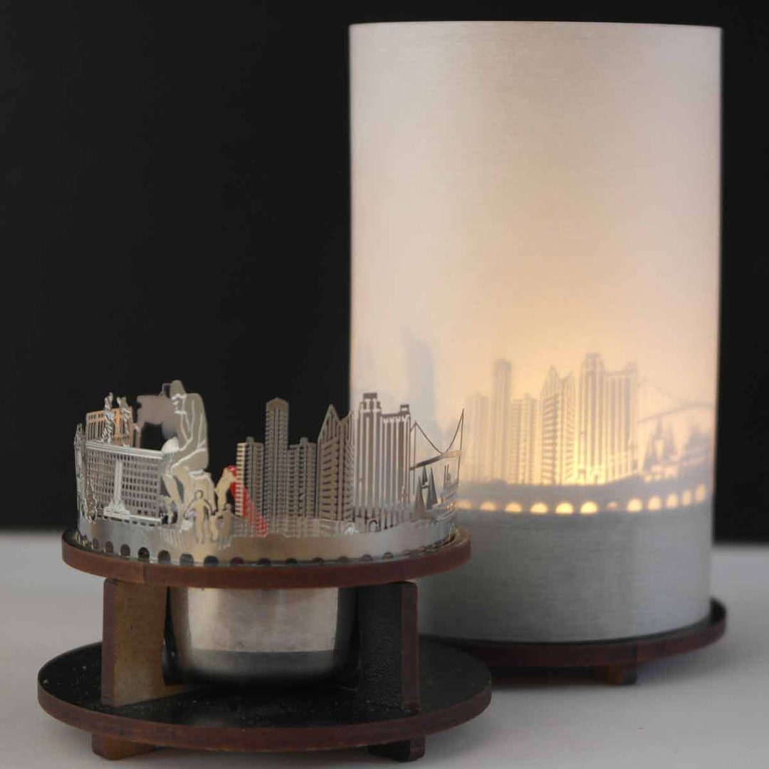 Detroit Gift Box: Premium Motif Candle With Stunning Skyline Silhouette ...