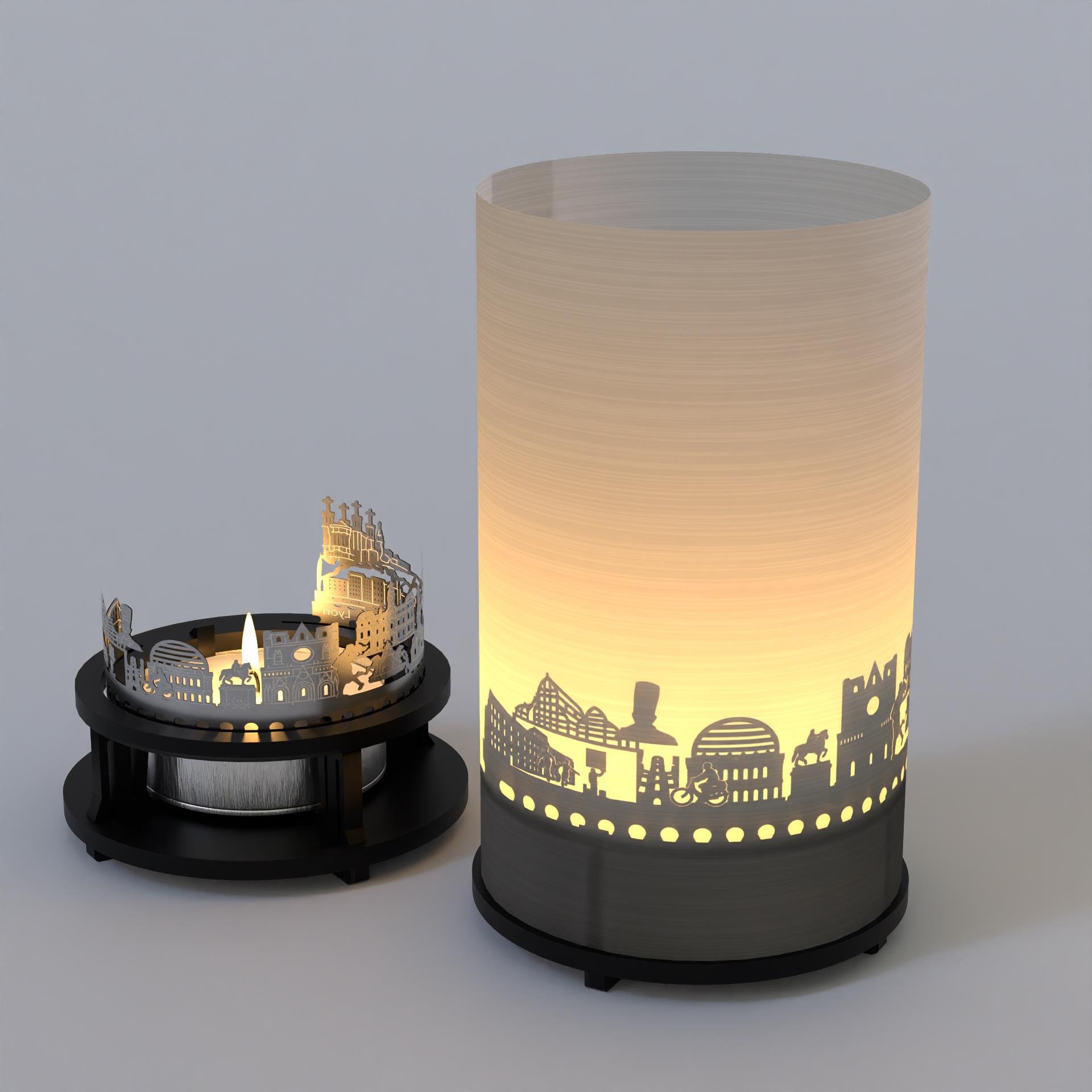 Lyon Premium Gift Box - Stunning Motif Candle | Skyline Projection ...