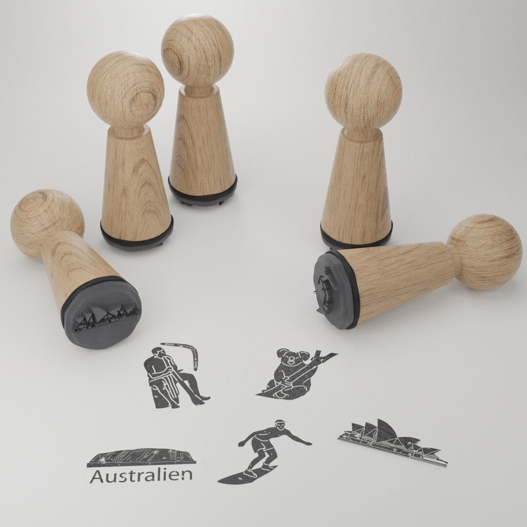 Australia Souvenir Stamp Set - Iconic Landmarks & Stunning Landscapes ...