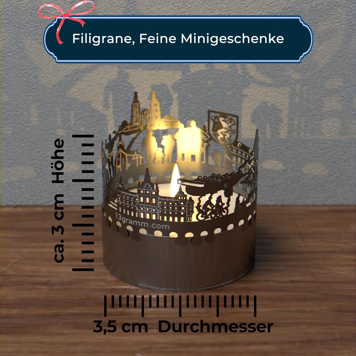 Graz Skyline Shadow Play - Mesmerizing Candle Attachment With ...
