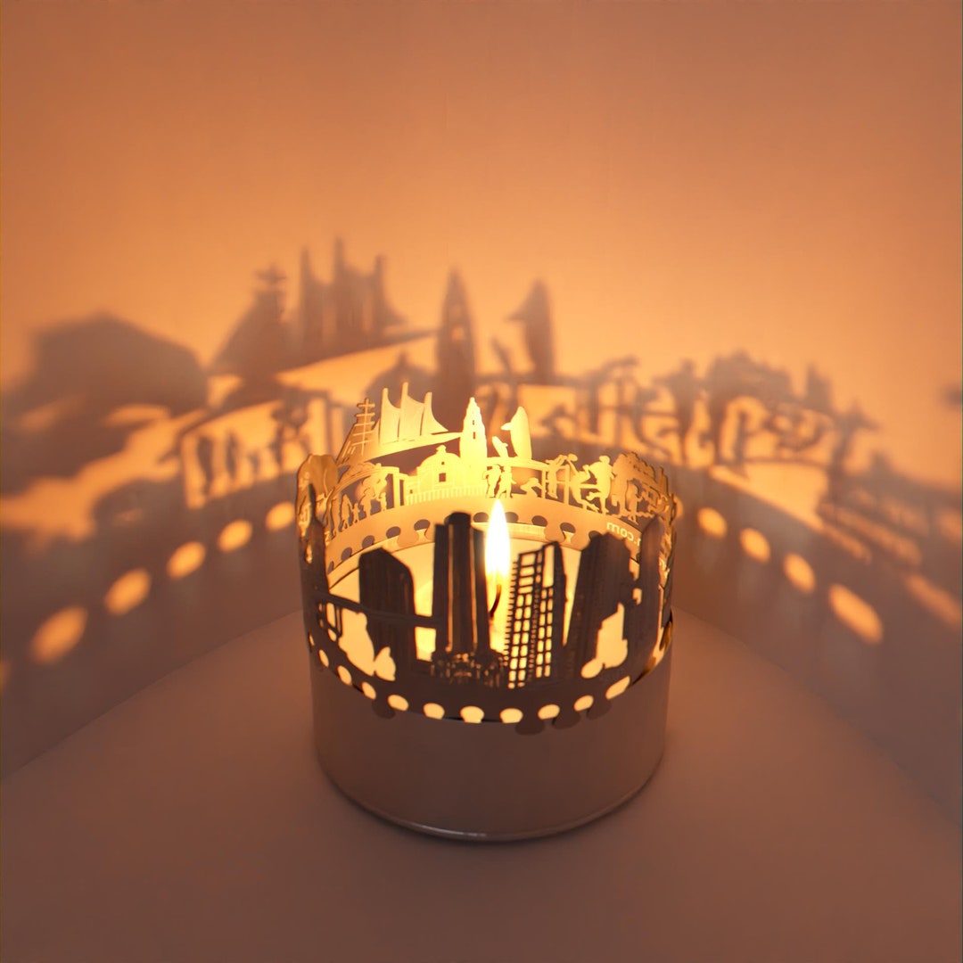 San Diego Skyline Shadow Play: Captivating Candle Attachment With ...
