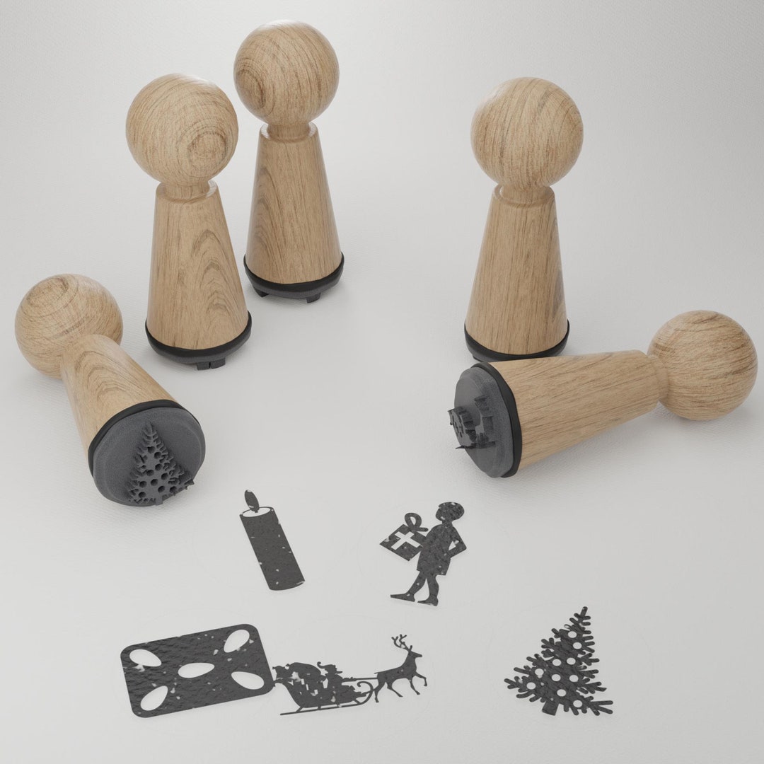 Advent Stamp Set - Beautifully Crafted Stamps for Holiday DIY Crafts ...