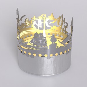 Ocean Shadow Play: Coastal-themed Candle Attachment for Beautiful Room ...