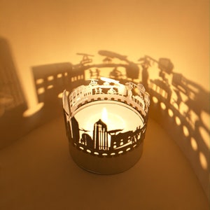 Atlanta Skyline Shadow Play - Lantern Candle Attachment | Souvenir Gift ...