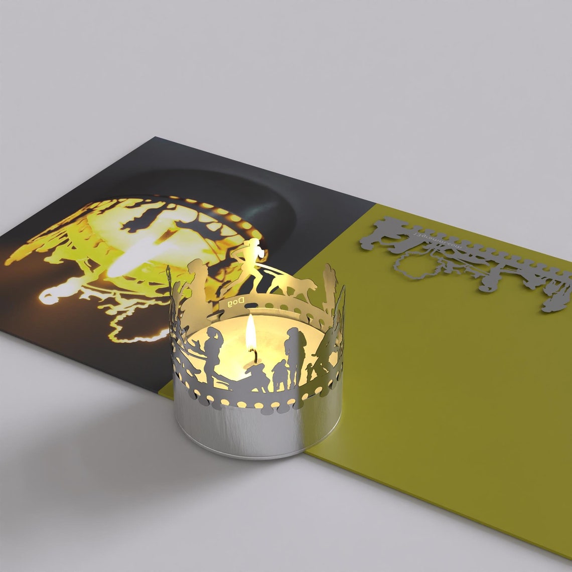 Dogs Shadow Play Candle Attachment: Create Enchanting Dog-themed Shadow ...