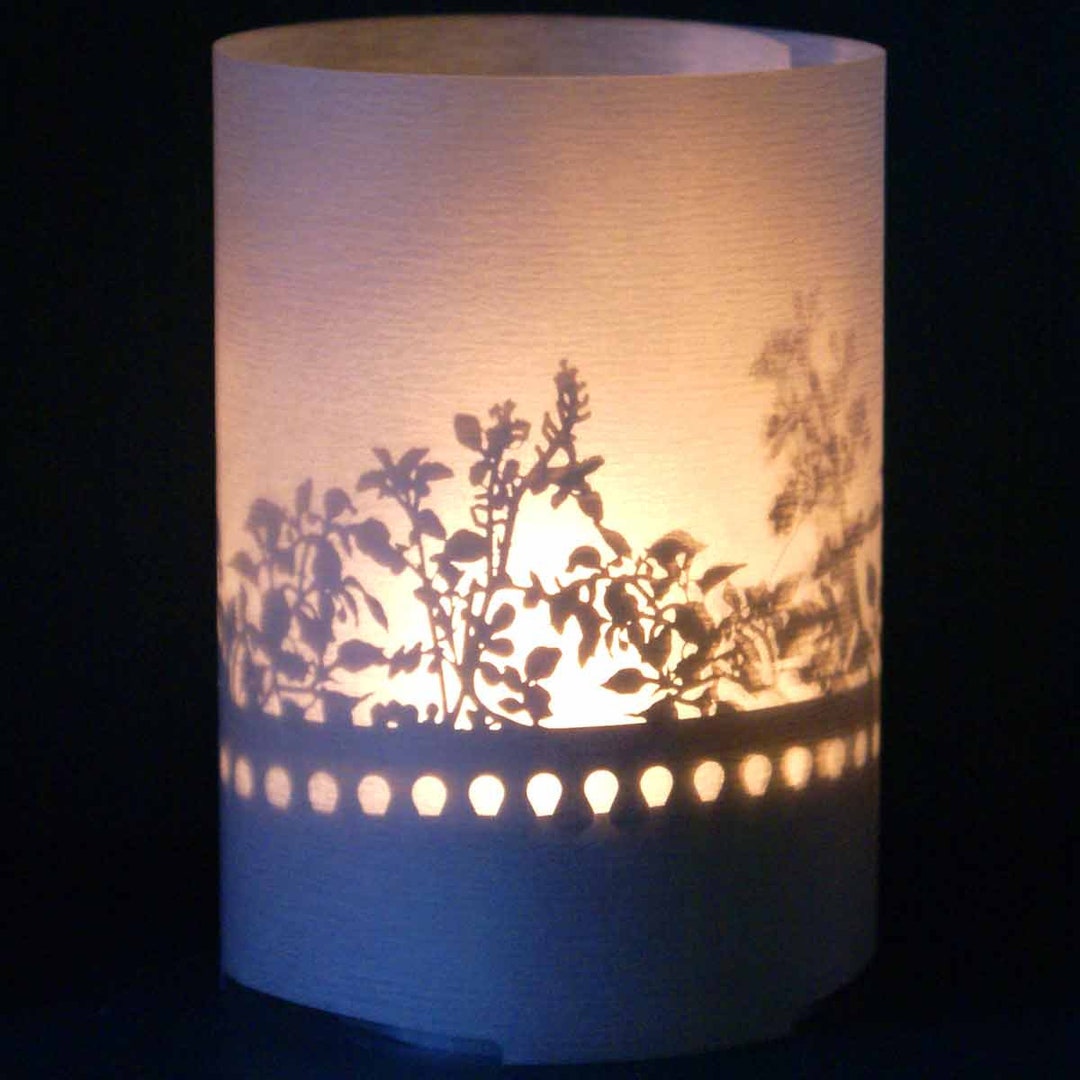 Wild Growth Gift Tube Shadow Play - Motif Candle With Silhouette ...