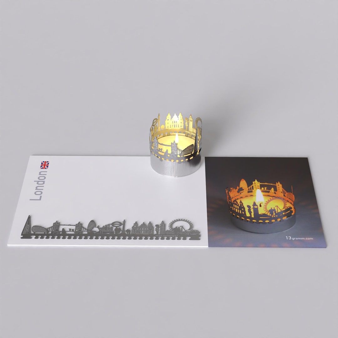 London Skyline Shadow Play: Beautiful Candle Attachment - Etsy UK