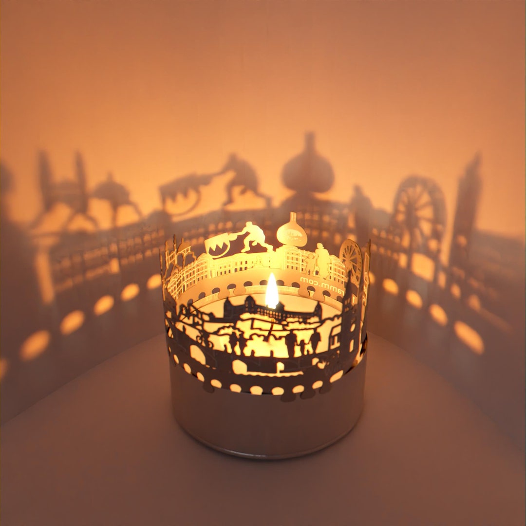 Würzburg Skyline Shadow Play - Stunning Candle Attachment for Souvenir ...