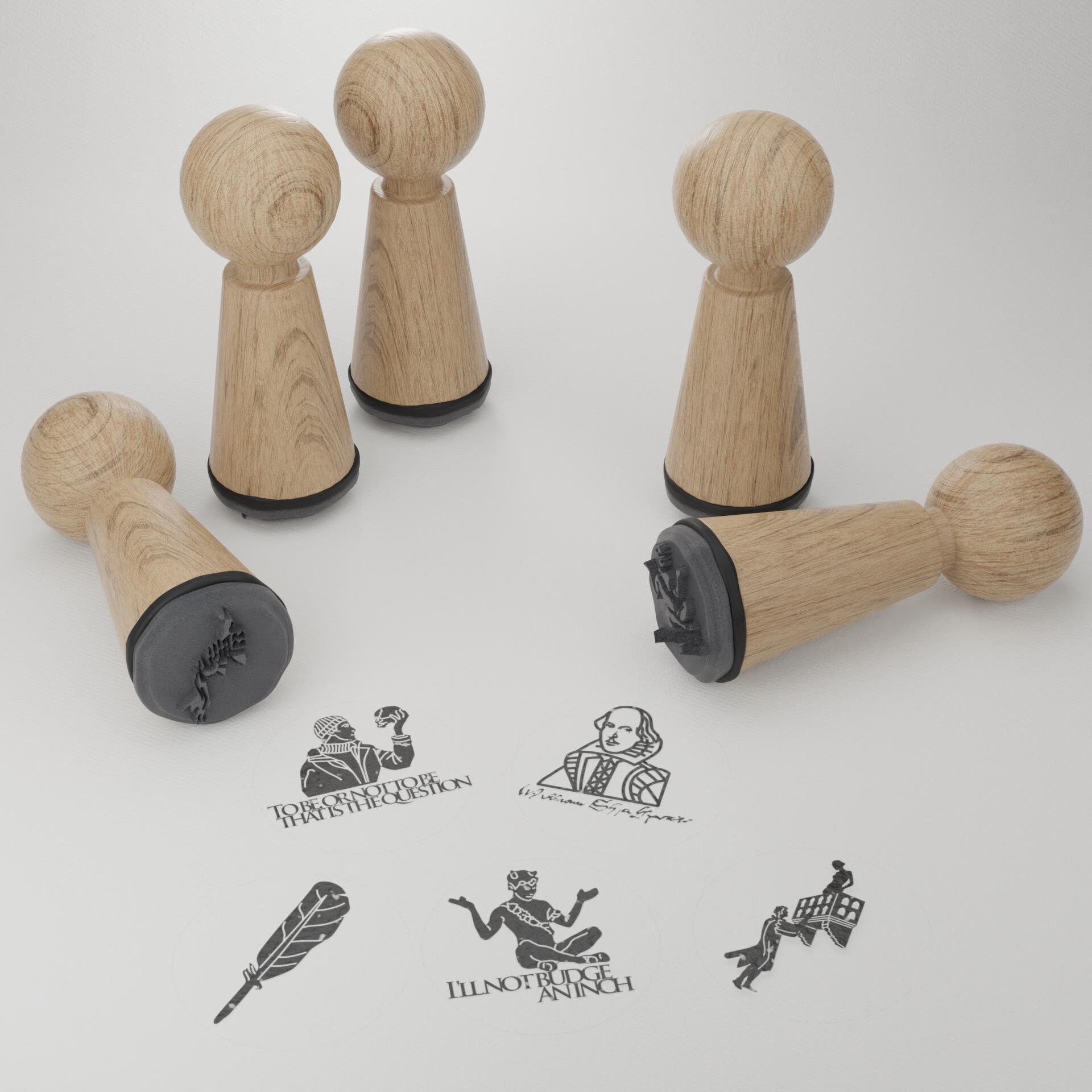 Shakespeare Stamp Set - Beautifully Crafted Stamps for Creative ...