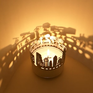 Atlanta Skyline Shadow Play - Lantern Candle Attachment | Souvenir Gift ...