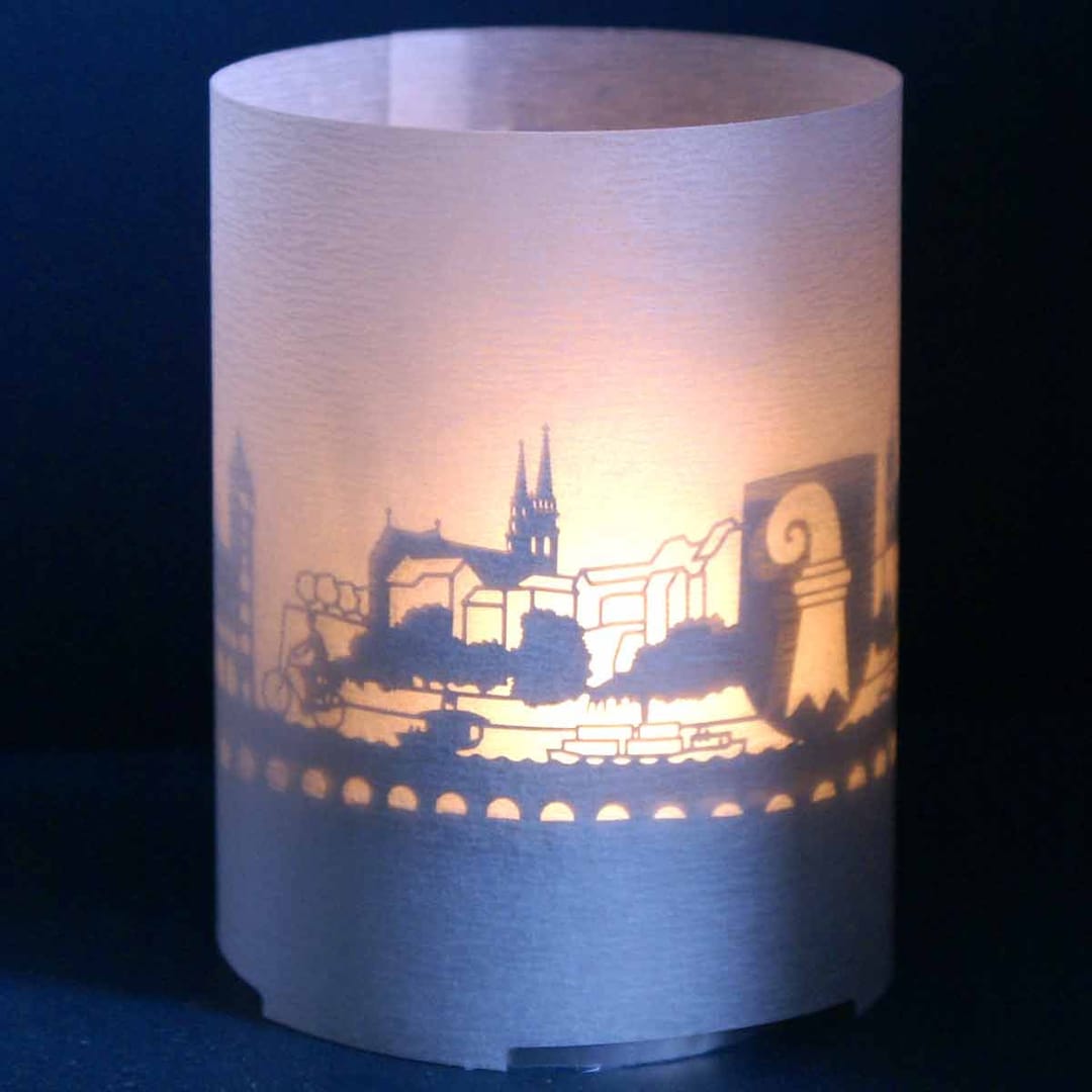 Basel Skyline Gift Tube Shadow Play - Transform Your Space With ...