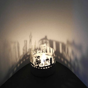 Singapore Skyline Shadow Play: Mesmerizing Candle Attachment, Iconic ...