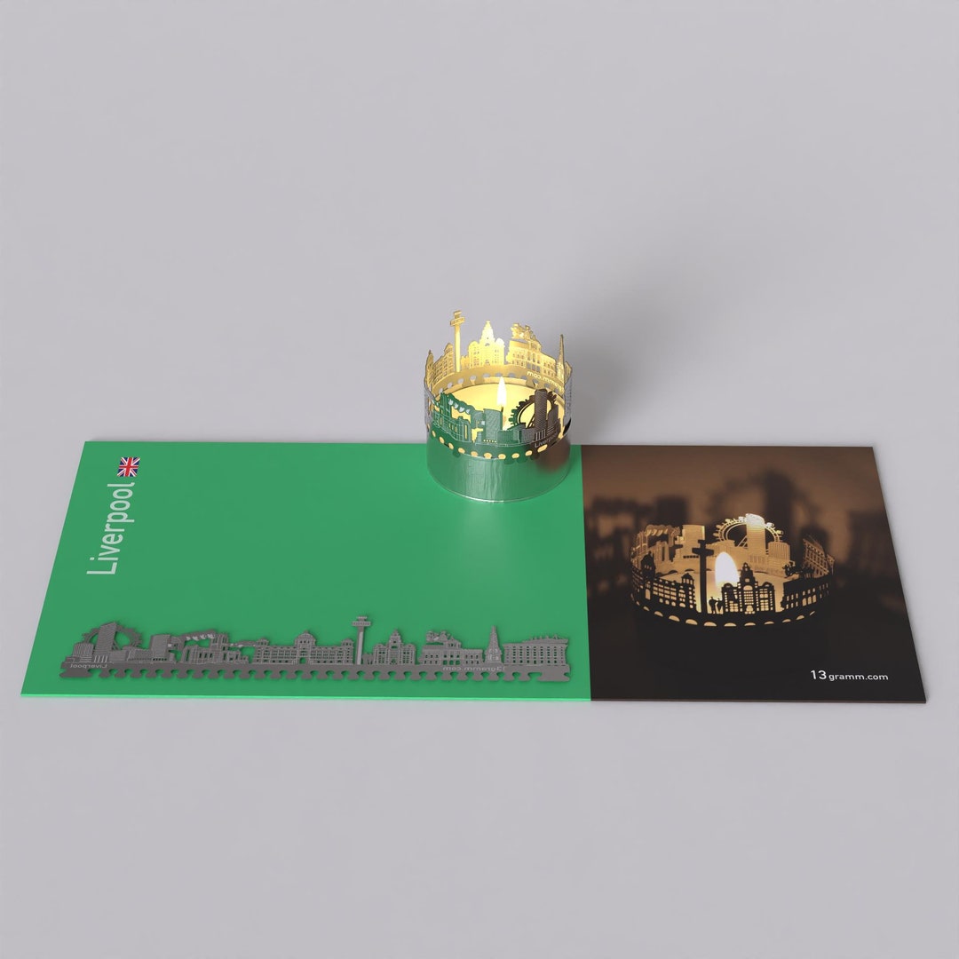 Liverpool Skyline Shadow Play: Mesmerizing Candle Silhouette - Etsy