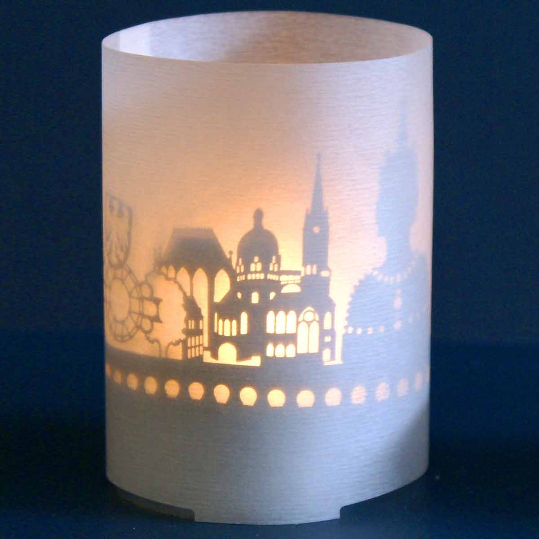 Aachen Skyline Gift Tube Shadow Play - Captivating Souvenir With ...