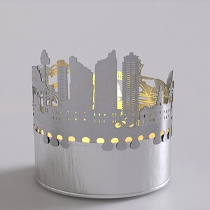 Sydney Skyline Shadow Play: Captivating Candle Attachment Souvenir for ...