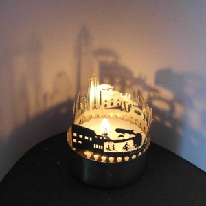 Atlanta Skyline Shadow Play - Lantern Candle Attachment | Souvenir Gift ...