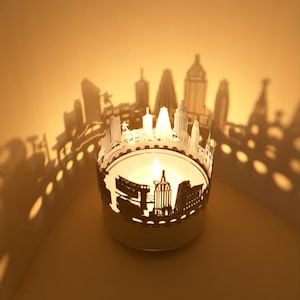 New York Skyline Shadow Play - Transform Tea Lights Into Stunning ...