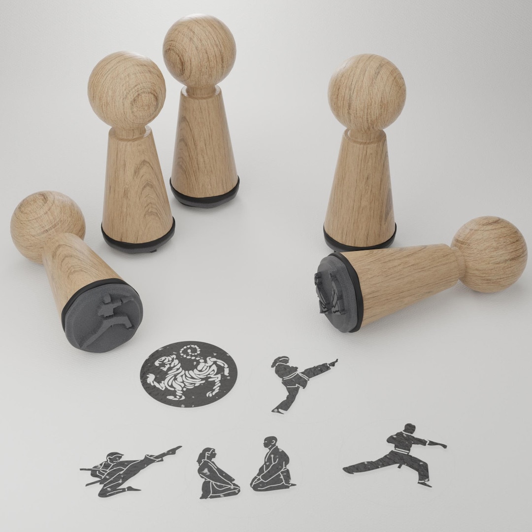 Karate Stamp Set - Beautiful and Magical Martial Arts Motifs - Perfect ...